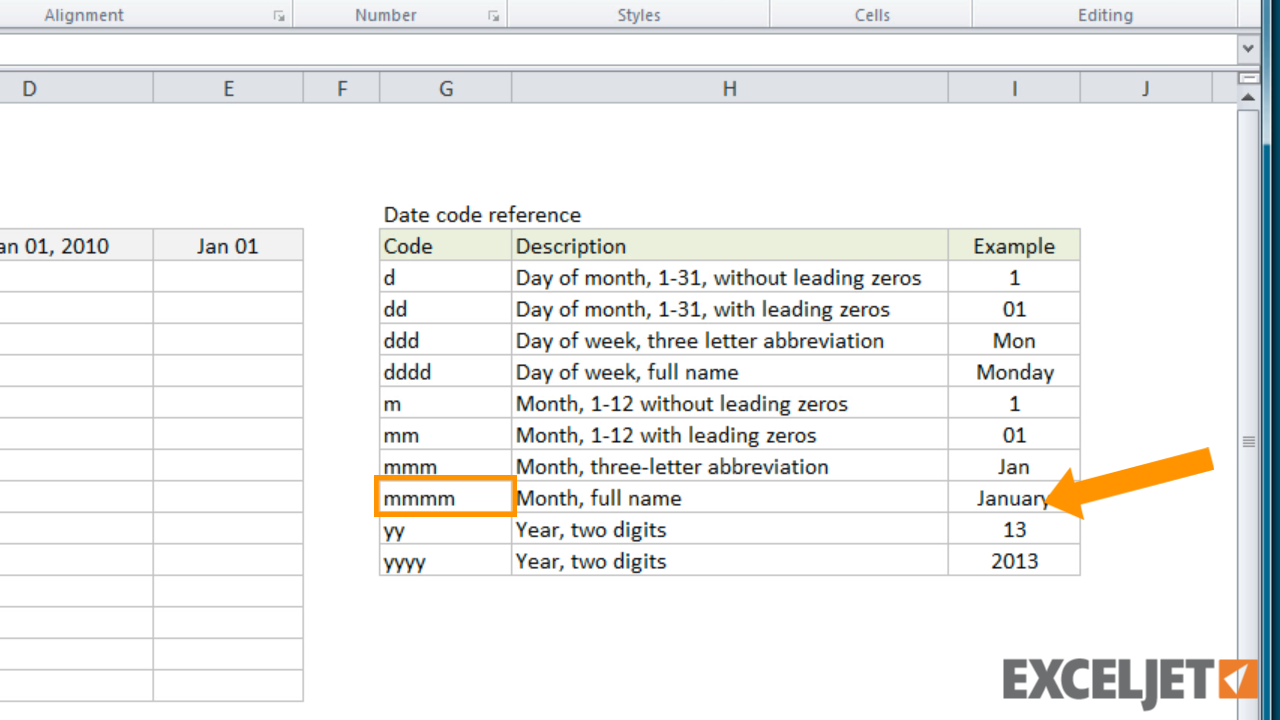 Excel Tutorial How To Create A Custom Date Format
